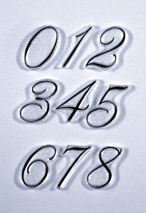 By The Numbers Clear Rubber Stamps on Luulla
